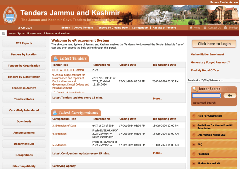 JKTenders: Your Ultimate Guide to Government Tenders in Jammu and ...