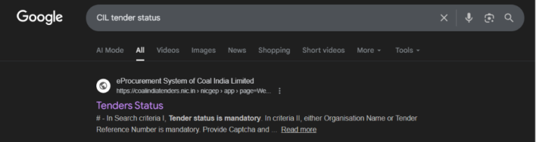 Latest Coal India Tender 2026 (CIL) – Deadline, Opening Dates and ...