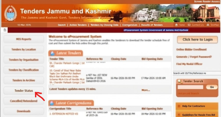 JKTenders Portal Guide: How to Find Latest JK PWD and PMGSY Tenders ...